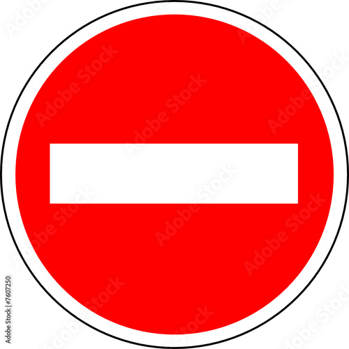 A0092 Panneau Interdiction Sens Interdit Fichier Vectoriel Libre