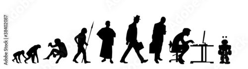 "Evolution der Menschheit" Stockfotos und lizenzfreie Vektoren auf ...