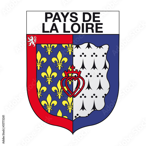 "Blason Pays de la Loire" fichier vectoriel libre de droits sur la ...