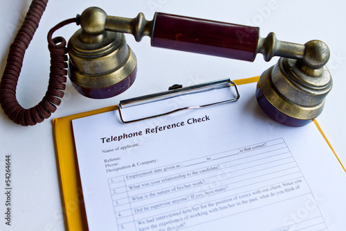 Employee Reference Check Form Poster ID F54264644