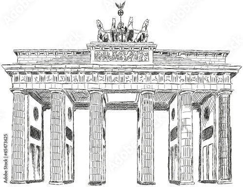 Berlin Wall Drawing Sketch Coloring Page