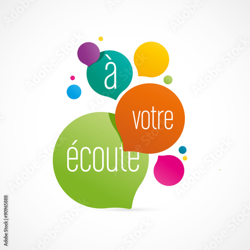 "à votre écoute" fichier vectoriel libre de droits sur la banque d ...