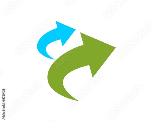 "two arrows logo" Stock image and royalty-free vector files on Fotolia ...