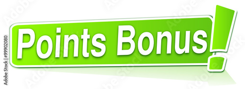 "points bonus sur étiquette verte" Stock image and royalty-free vector ...