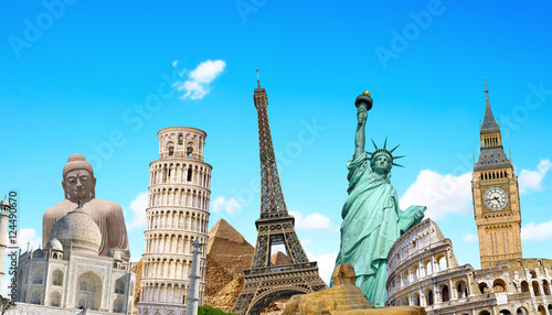 Famous landmarks of the world Poster ID:F124490670